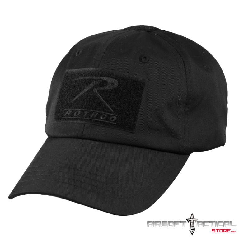 Operator Tactical Cap with Front Loop Panel (Color: Black) by Rothco ...