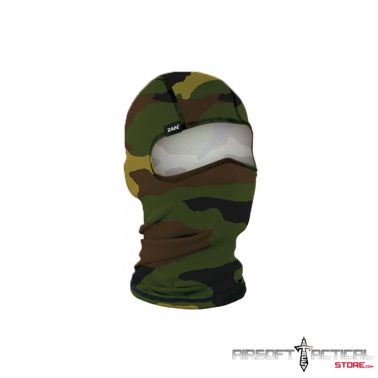 Polyester Balaclava (Color: Woodland) by Zan Headgear – Airsoft ...