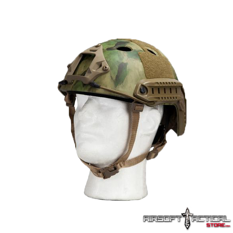 Airsoft PJ Style Helmet Version 2 (Color: A-TACS FG) by Bravo – Airsoft ...