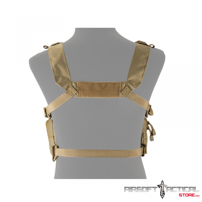 Tactical Chest Rig (Color: Tan) by Lancer Tactical – Airsoft Tactical Store