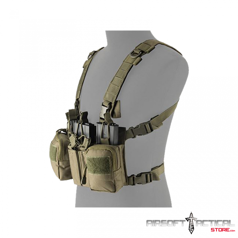 Tactical Chest Rig (Color: OD Green) by Lancer Tactical – Airsoft ...