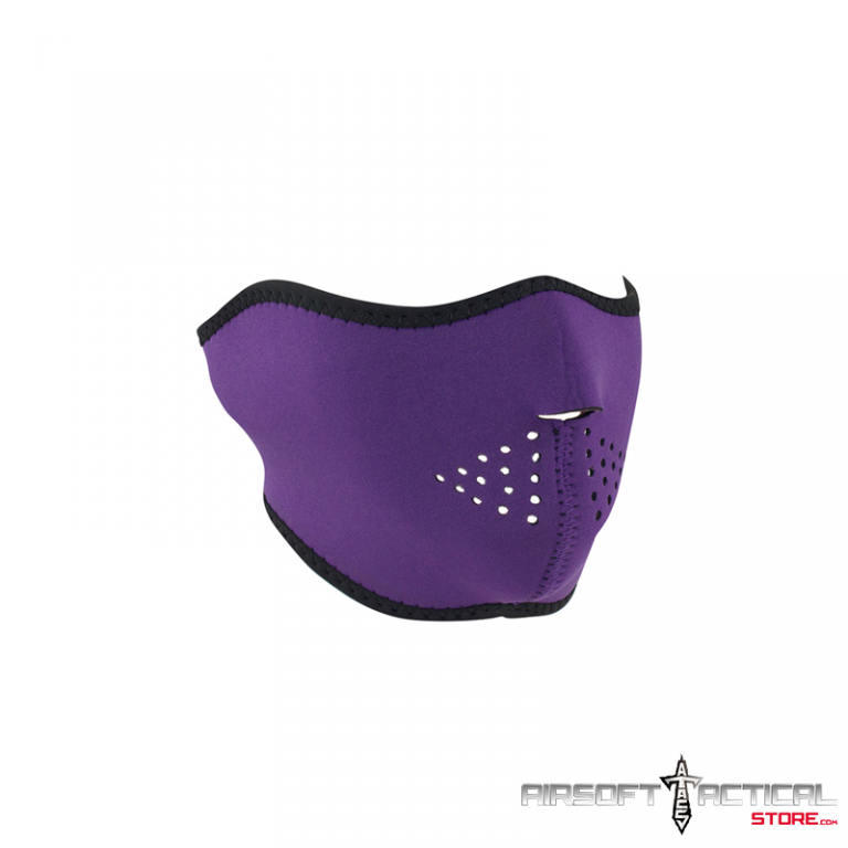 Half Mask Neoprene Reversible Sugar Skull To Purple by Zan Headgear ...