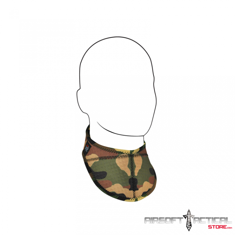 Neck Protector Neoprene Woodland Camo by Zan Headgear – Airsoft ...