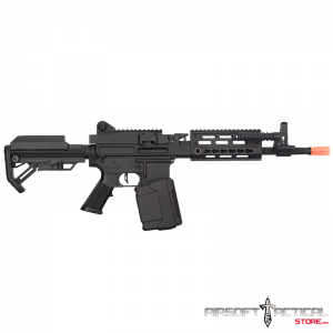 MCR Light Machine FULL METAL Gun LMG Airsoft AEG Rifle (Short barrel ...