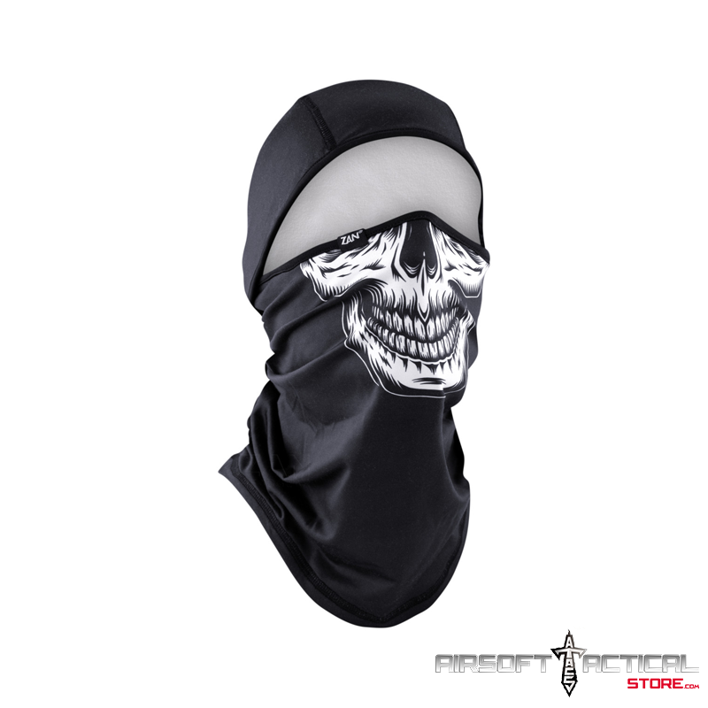Convertible Balaclava Sportflex® UPF50+ Series Black & White Skull by ...