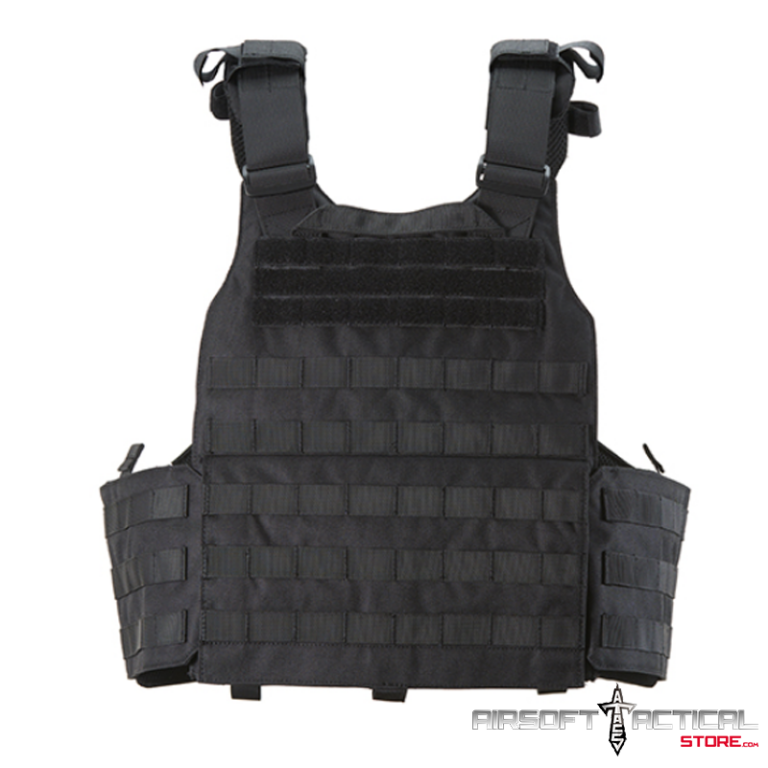Quick Release Large Plate Carrier (Black) by Lancer Tactical – Airsoft ...