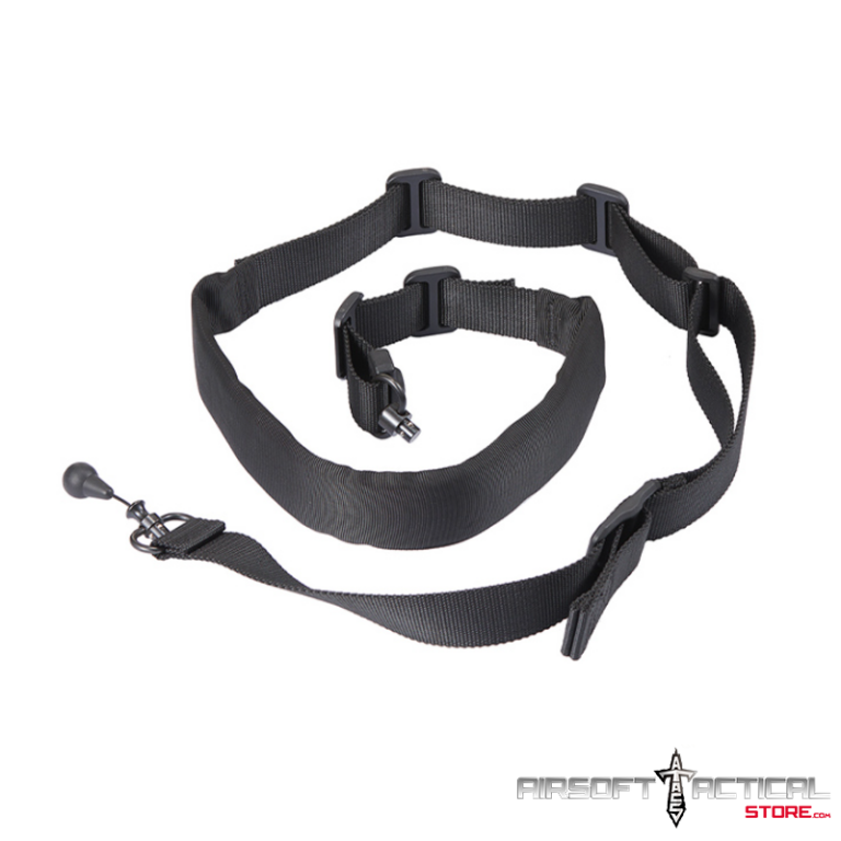QD 2 Point Rifle Sling – (Black) by Lancer Tactical – Airsoft Tactical ...