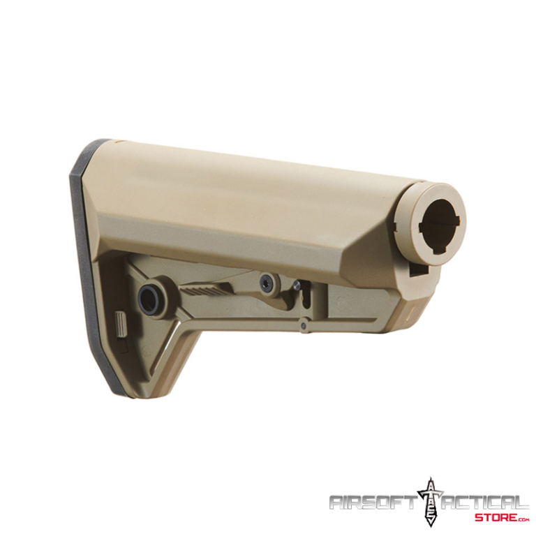 Adjustable NSR AEG Rifle Stock (Tan) by Lancer Tactical – Airsoft ...